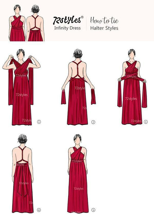 Step By Step Styling Tips How To Wear A Convertible Infinity Dress