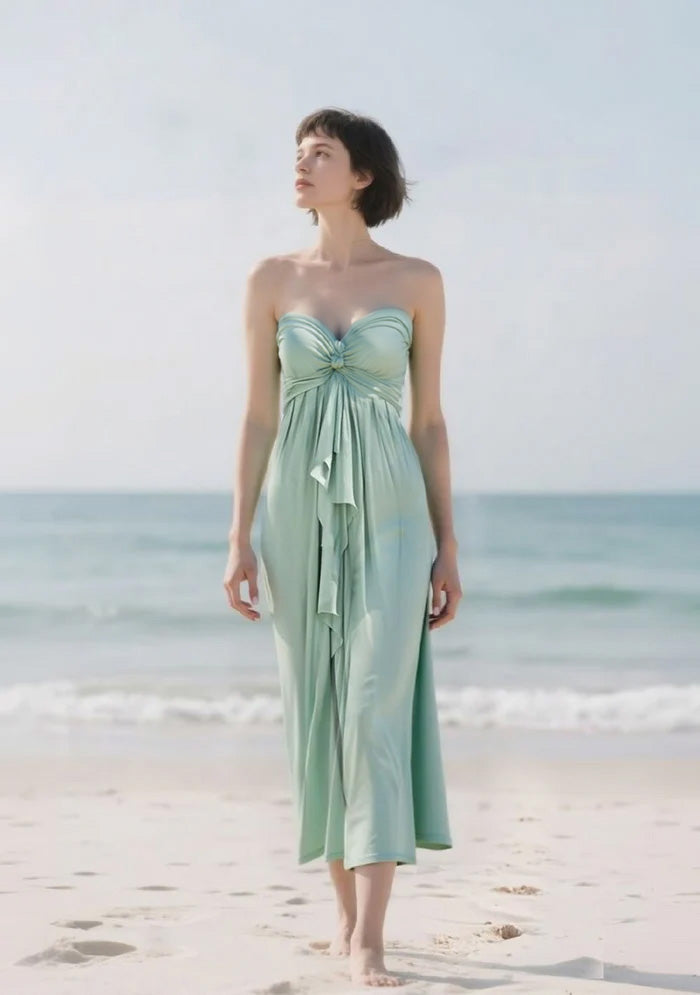 Sage Infinity Beach Dress | One-Size Cover Up with 24 Styles